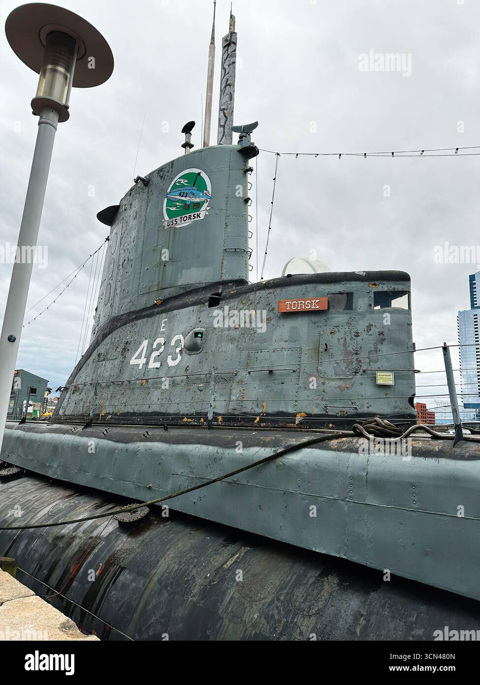 Baltimore, Maryland, USA - April 10, 2025: Historic USS Torsk submarine ...
