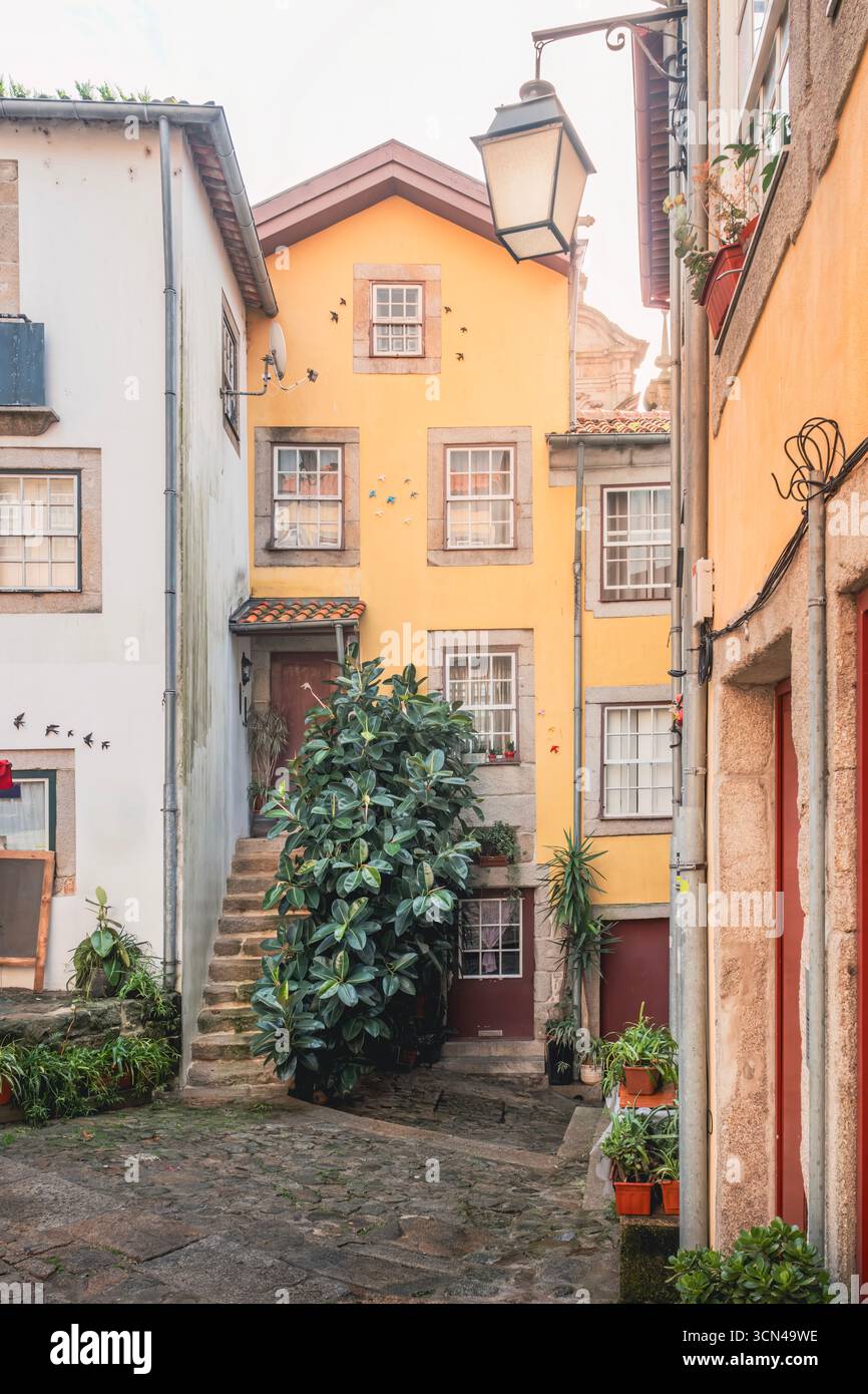 Charming Yellow Colonial Building In Historic Batalha Square Porto ...