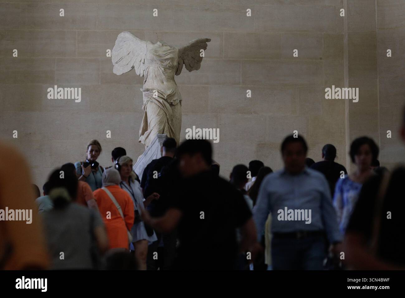 Paris, France - June 9, 2023: Winged Victory of Samothrace in the ...