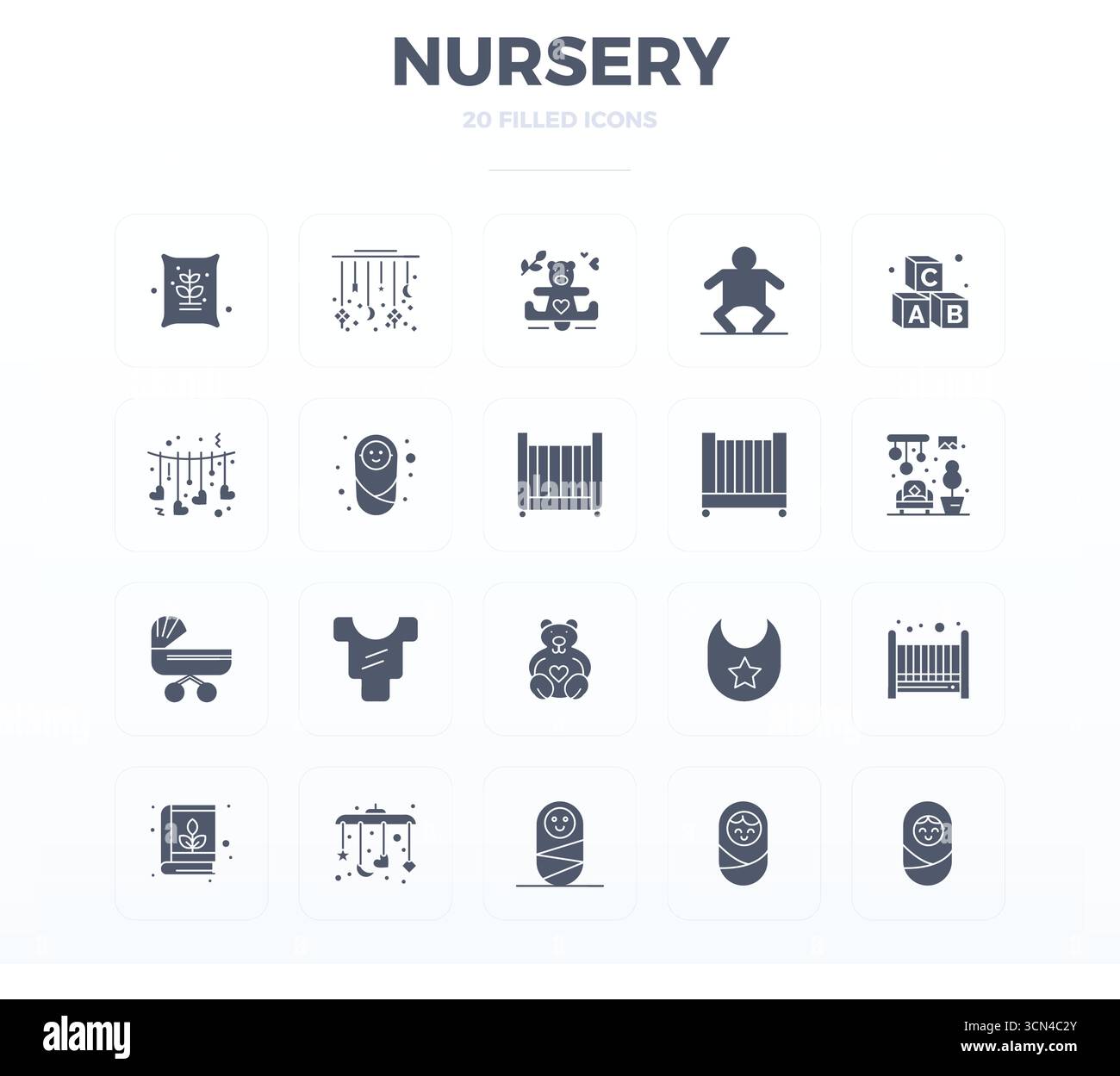 Setting up a nursery Stock Vector Images - Alamy