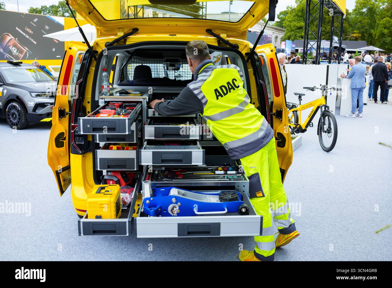 ADAC stand at International Motor Show, IAA Mobility 2025 on Sept 12 ...