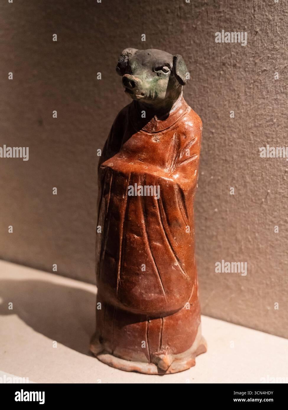 Color Glazed Pottery Figurine of Chinese Zodiac, Southern Song Dynasty ...