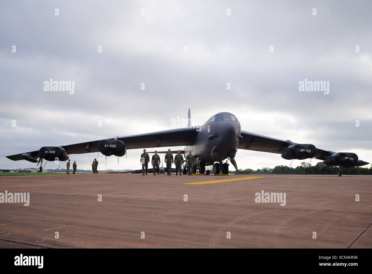 American aircrews walk away from a B-52 Stratofortress long-range ...