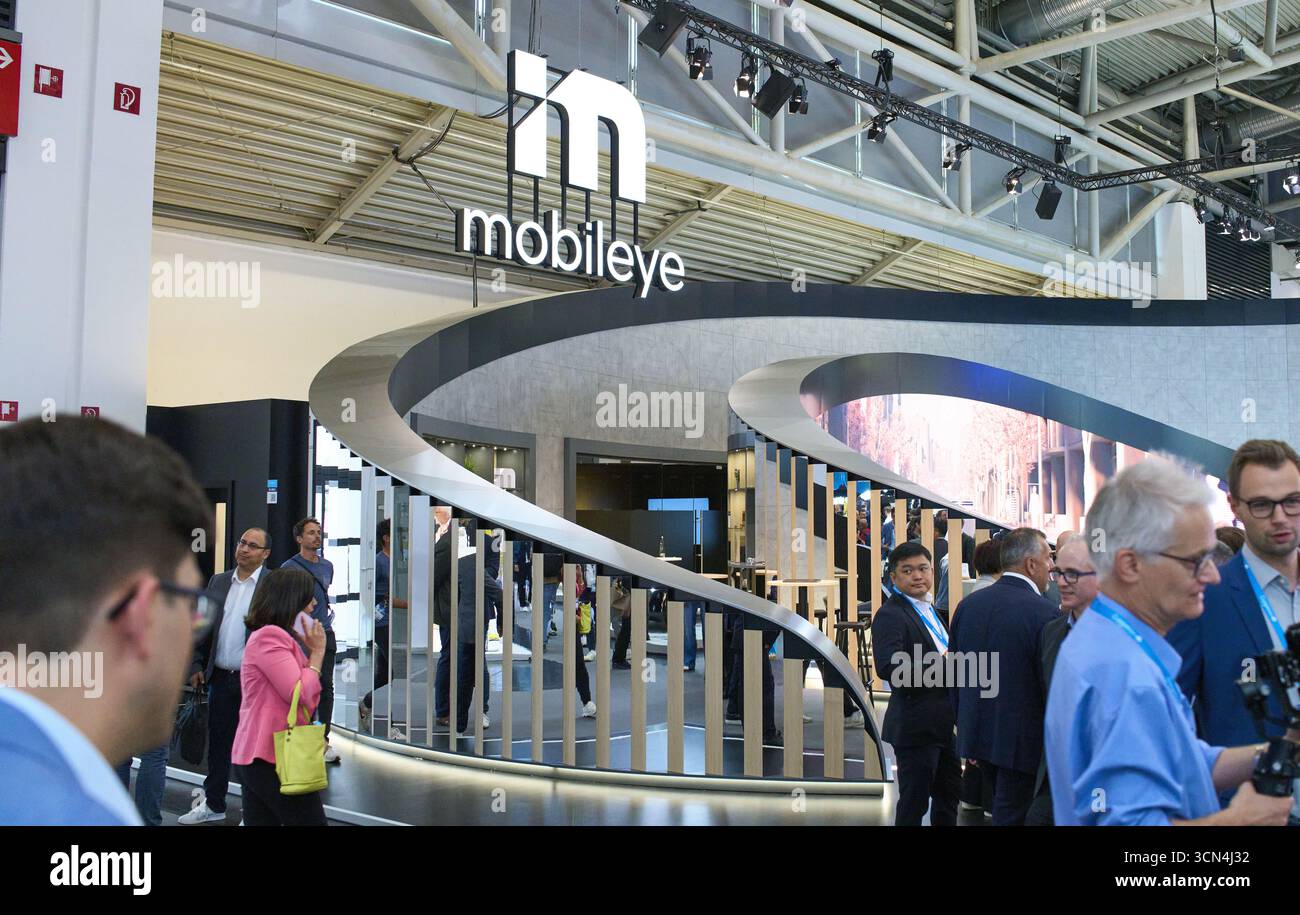Mobileye stand at International Motor Show, IAA Mobility 2025 on Sept 10, 2025 at exhibition ...