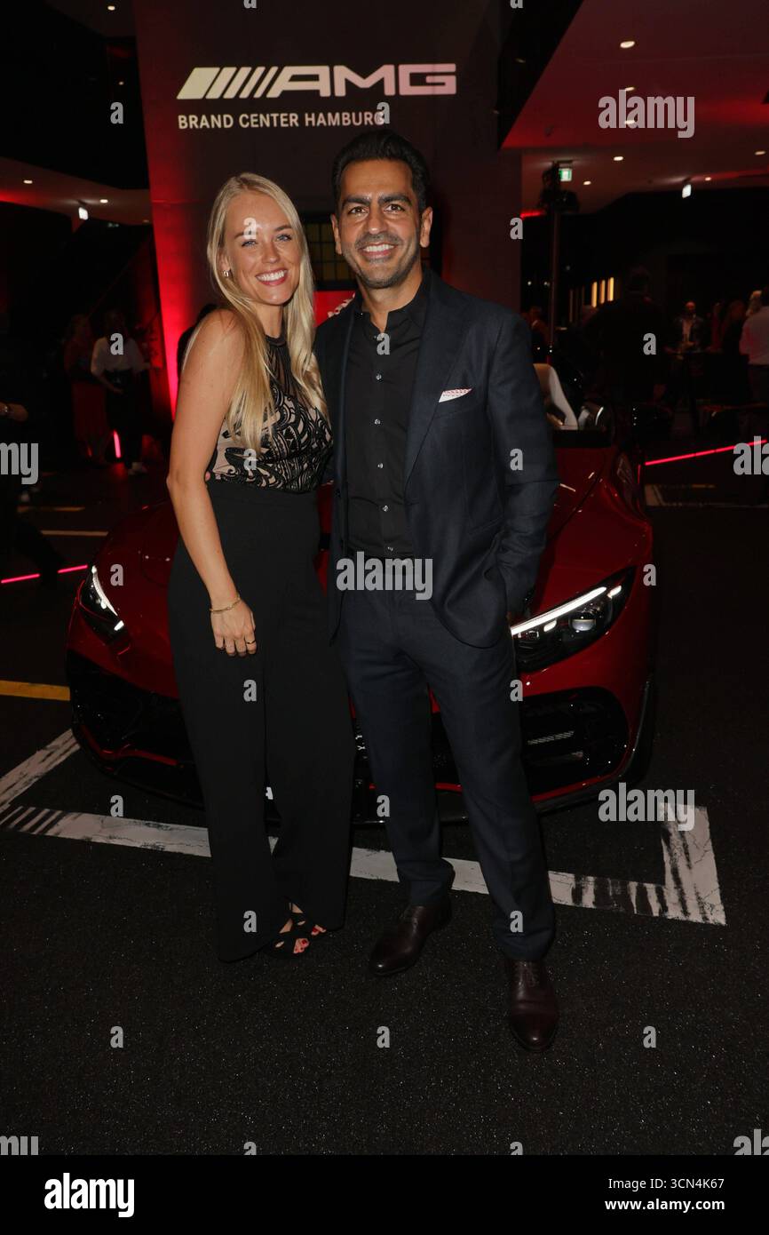 AMG BRAND CENTER HAMBURG OPENING 18.09.2025 Vanessa Stamm,. Hamid ...