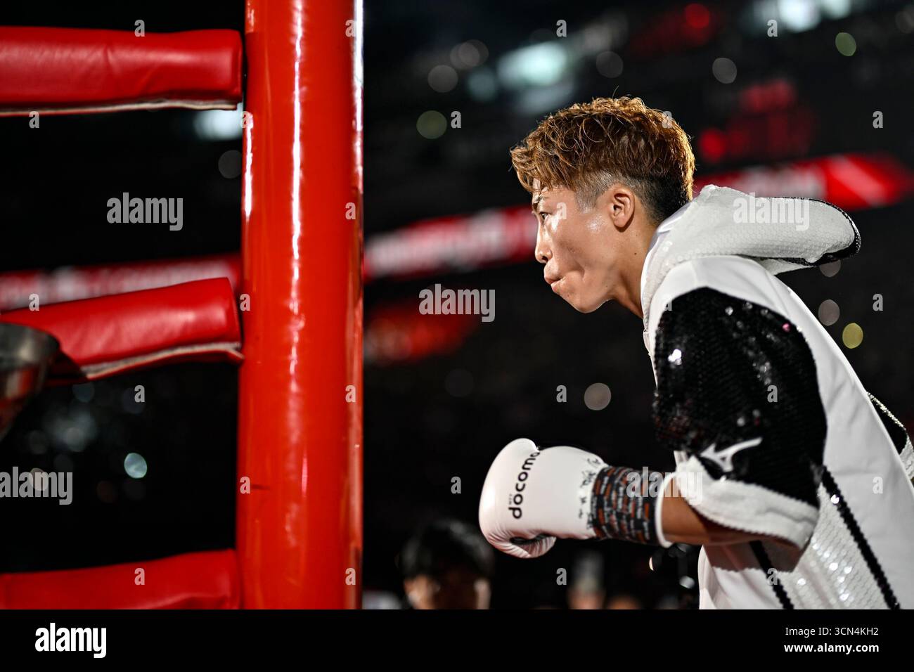 Champion Japan's Naoya Inoue enters the ring before his undisputed ...