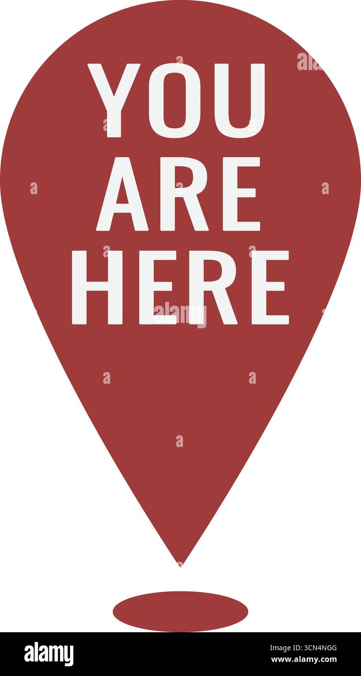 Minimalist map pin icon Cut Out Stock Images & Pictures - Alamy