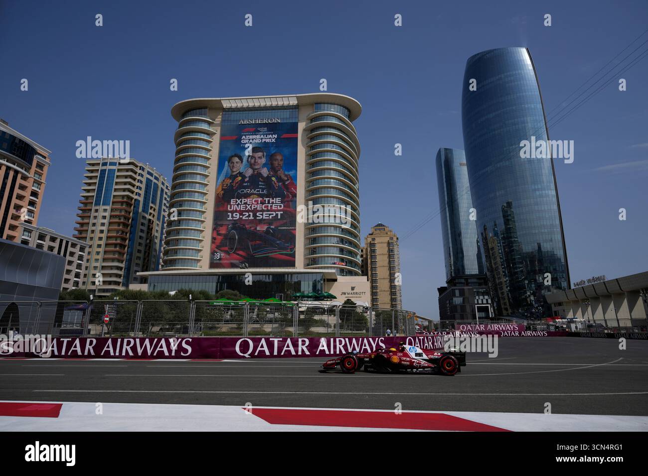 Ferrari driver Lewis Hamilton of Britain in action during the first ...