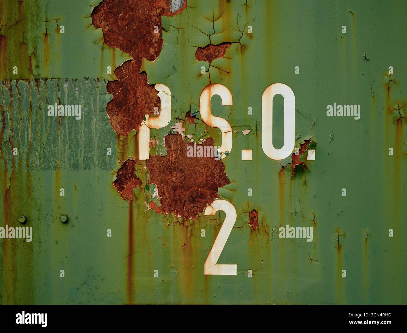 Rusted green painted metal surface in augsburg, germany Stock Photo - Alamy