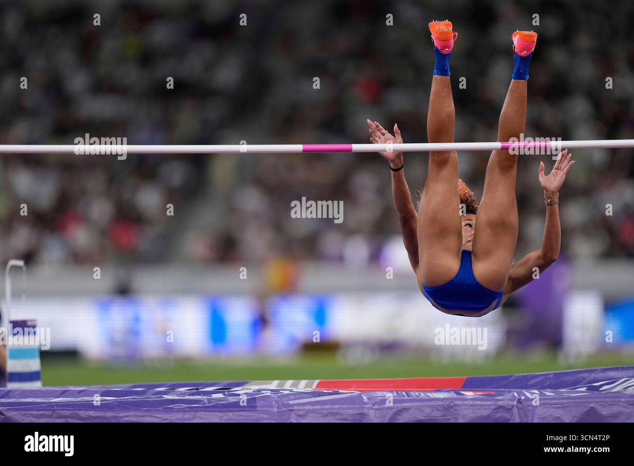 United States' Taliyah Brooks competes in the women's heptathlon high ...