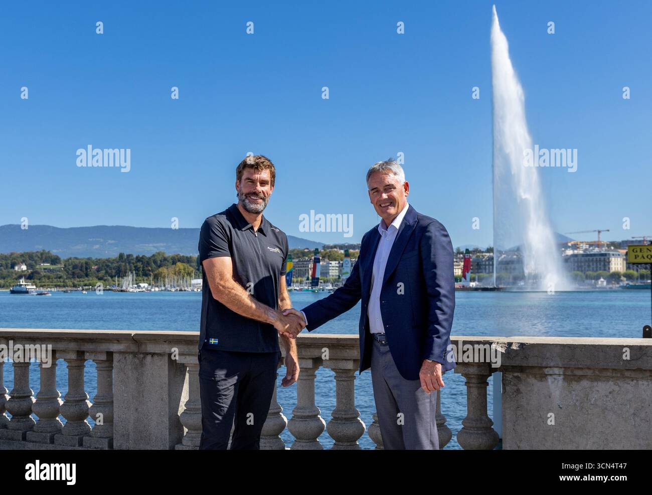 250918 I denna handoutbild från SailGP syns Iain Percy CEO Artemis ...