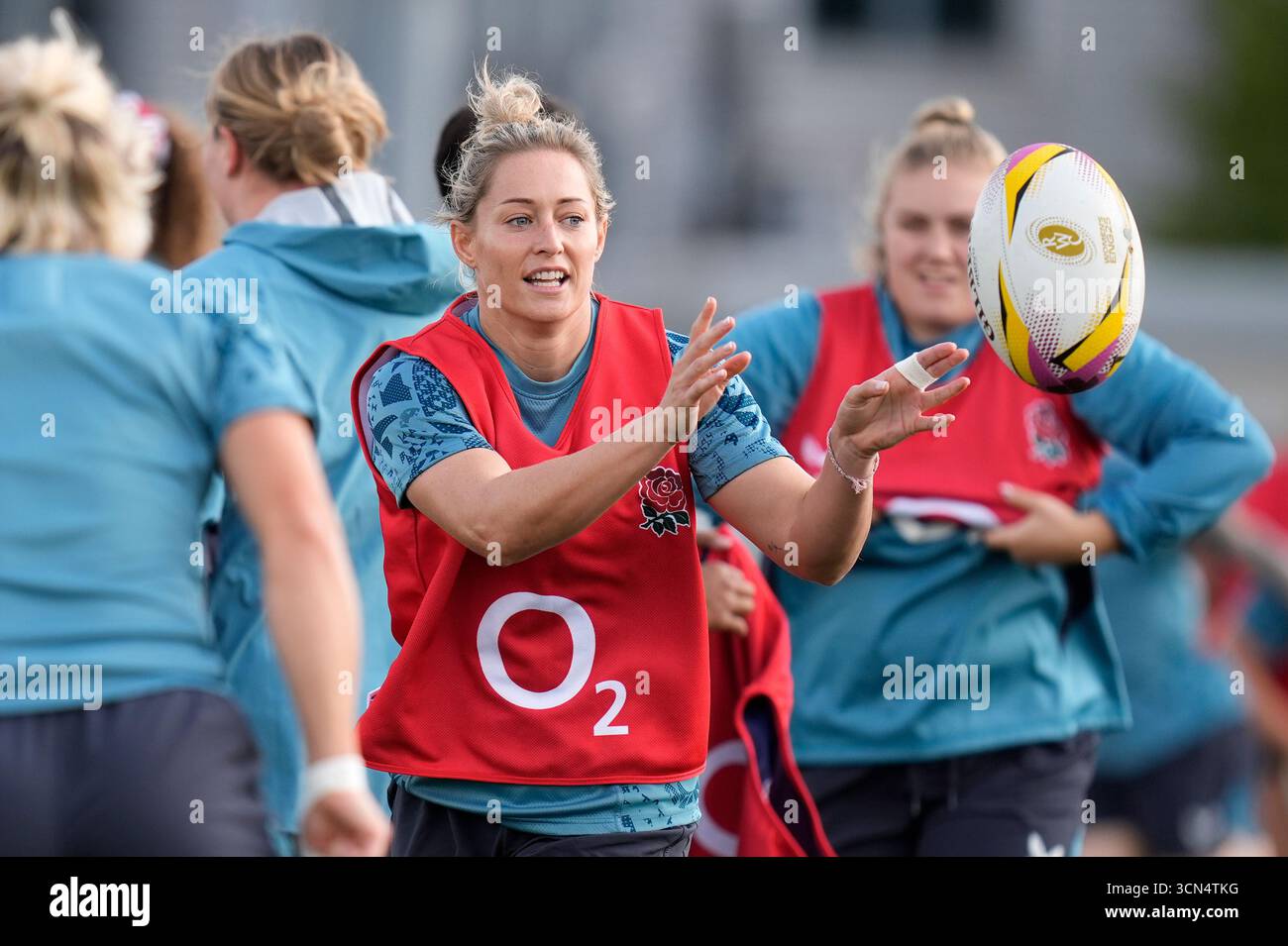 England's Natasha Hunt during a team run at SGS College Wise Campus, Bristol. Picture date ...