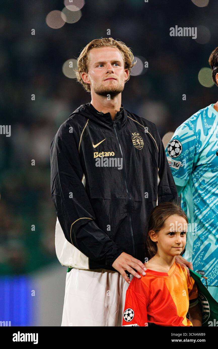 Morten Hjulmand seen during Champions League 25 26 league phase game ...