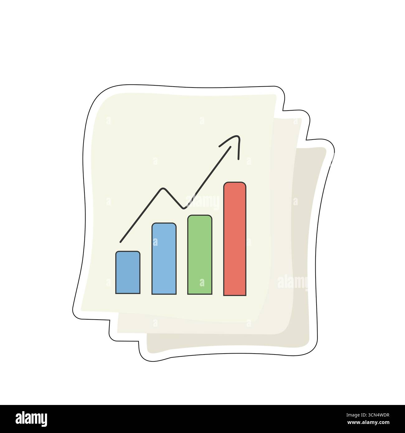 Papers chart Stock Vector Images - Alamy
