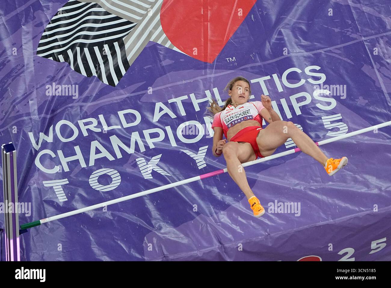 Poland's Adrianna Sulek-Schubert competes during the heptathlon high ...