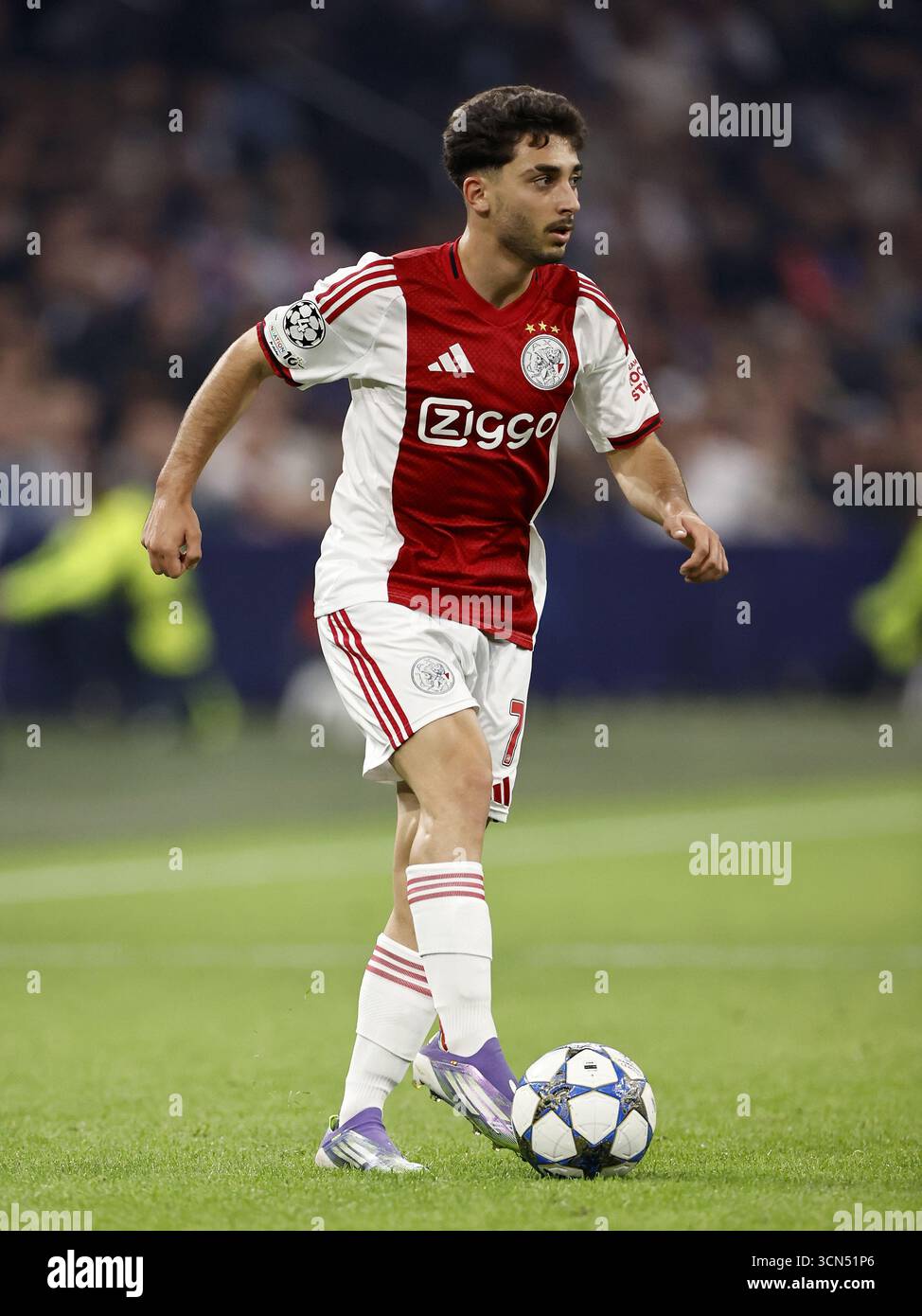 AMSTERDAM - Raul Moro of Ajax during the UEFA Champions League match ...