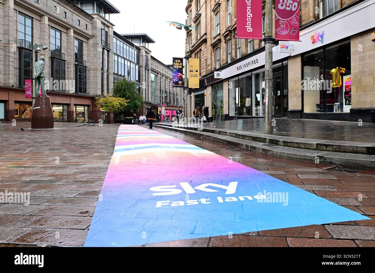 EDITORIAL USE ONLY General view of the new Sky Fast Lane next to ...