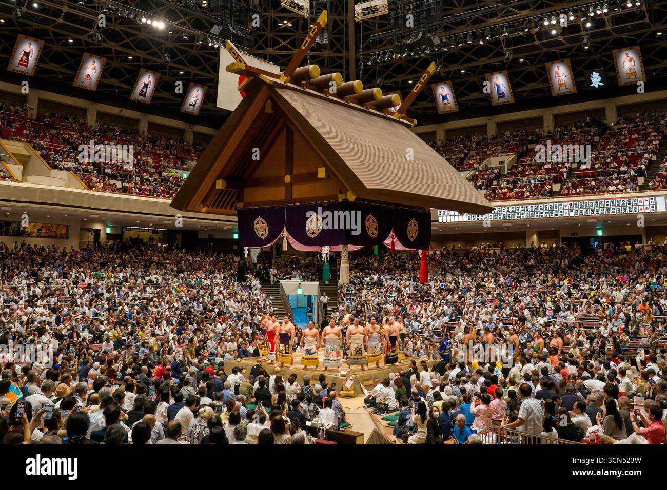 The Grand Sumo Tournament, which was attended by the Duke and Duchess ...