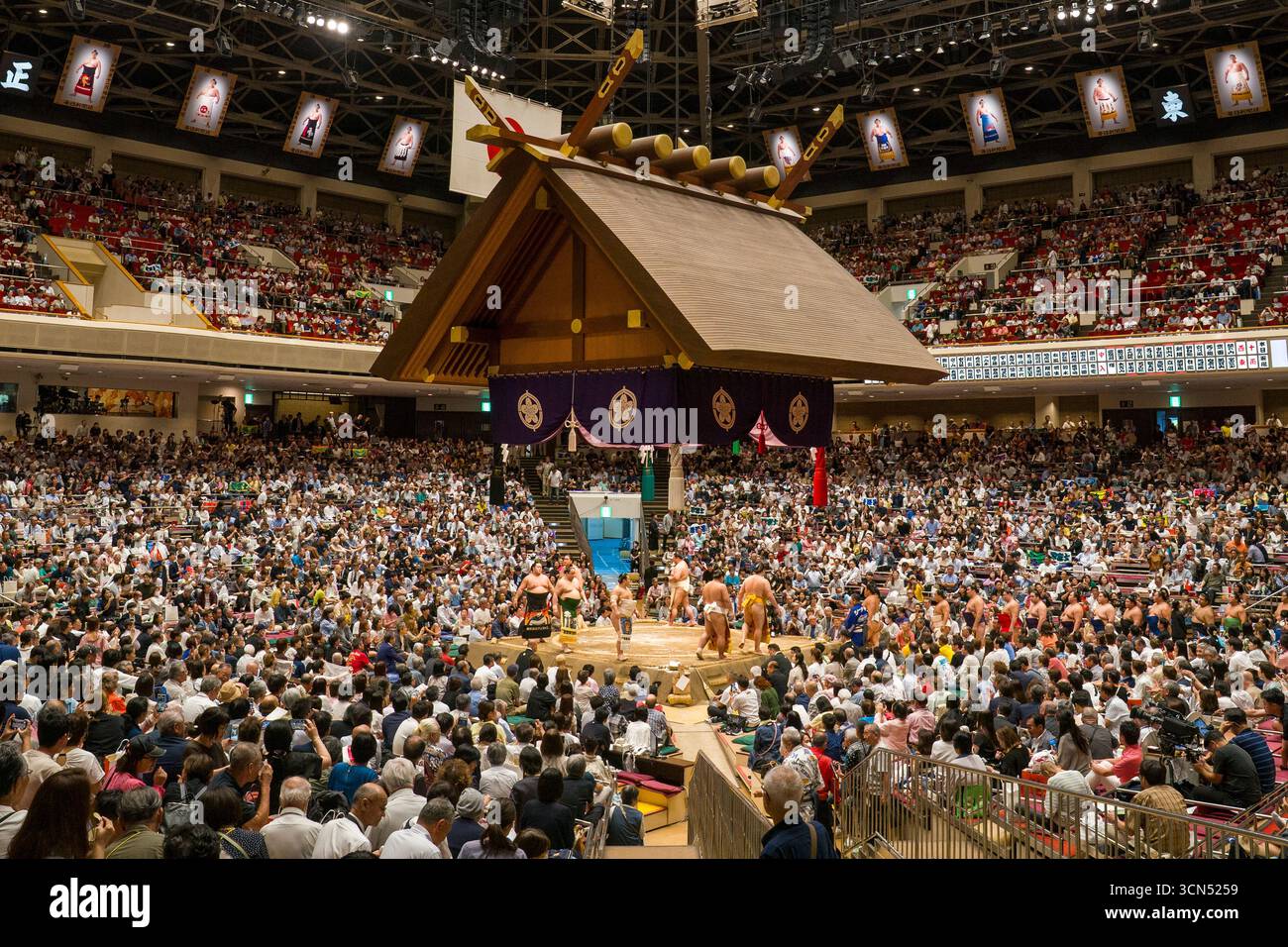 The Grand Sumo Tournament, which was attended by the Duke and Duchess ...