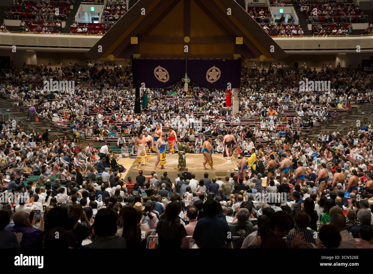 The Grand Sumo Tournament, which was attended by the Duke and Duchess ...