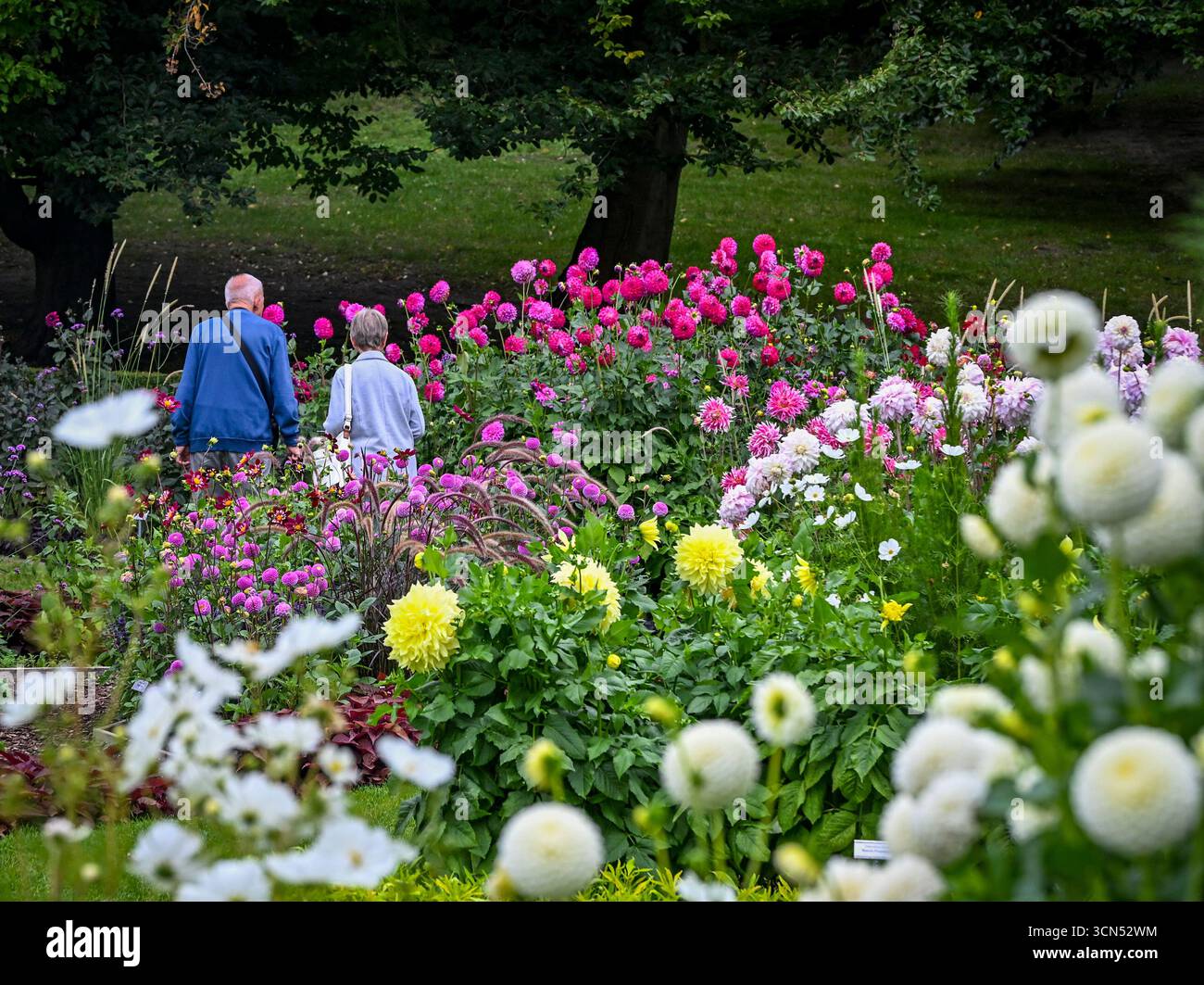 19 September 2025, Berlin: The mild temperatures are being used by many ...
