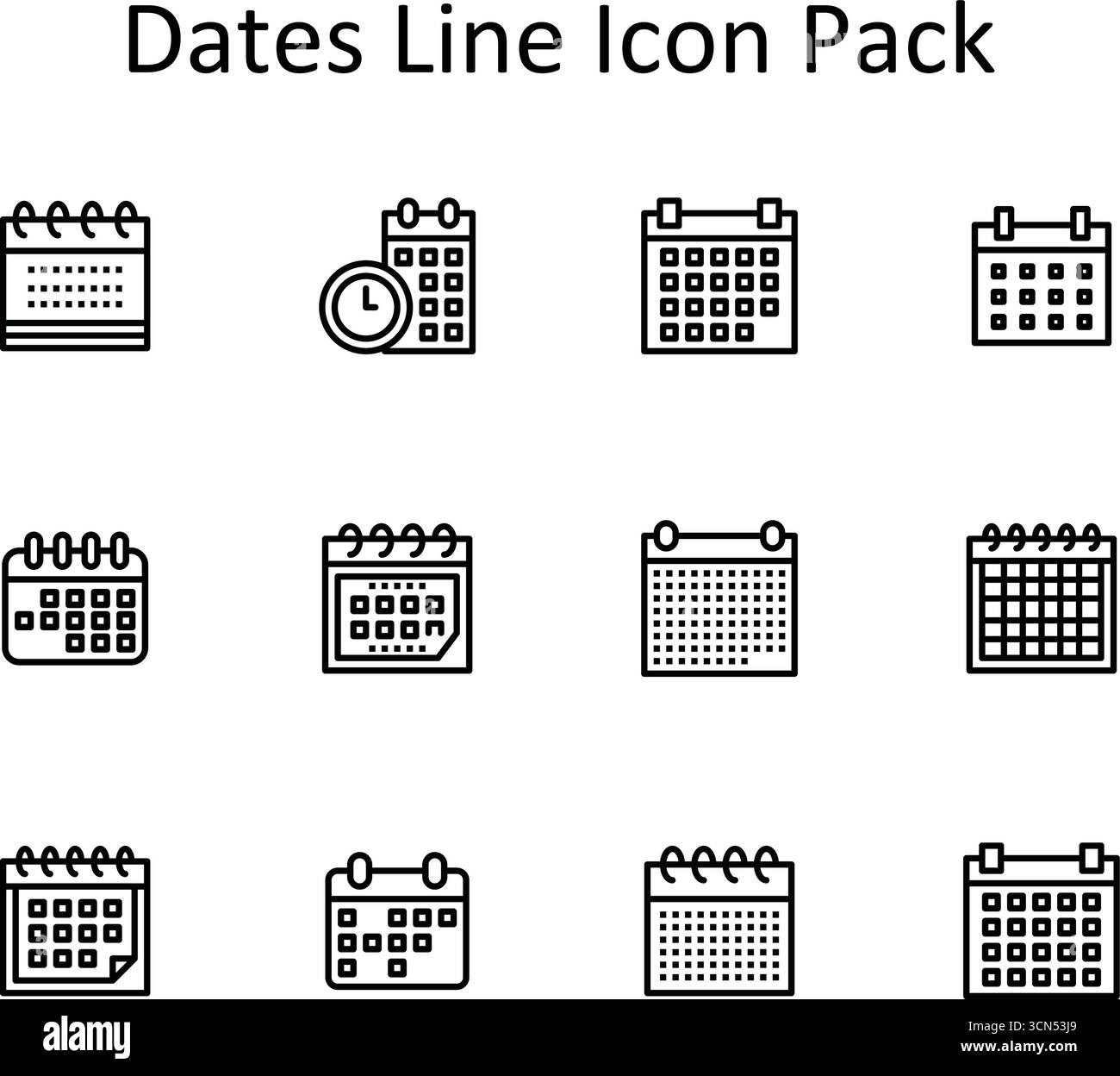 Set of 12 vector icons designed in a clean Line style. Inspired by ...