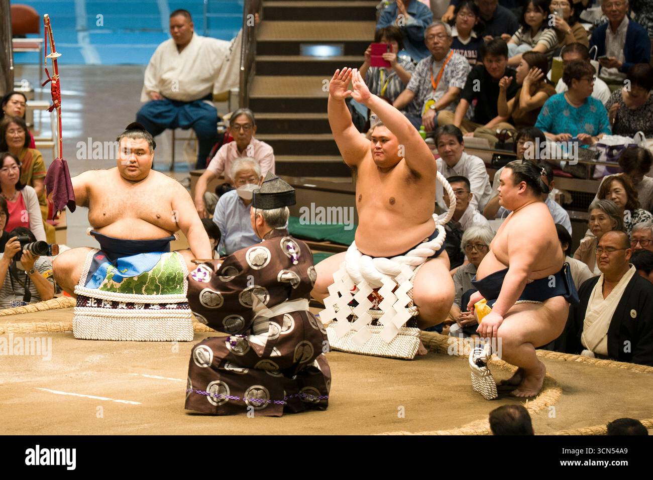 The Grand Sumo Tournament, which was attended by the Duke and Duchess ...