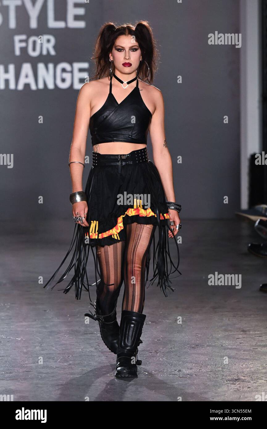 London, UK. 18 September 2025. Models on the catwalk during the Oxfam 'Style for Change' show at ...