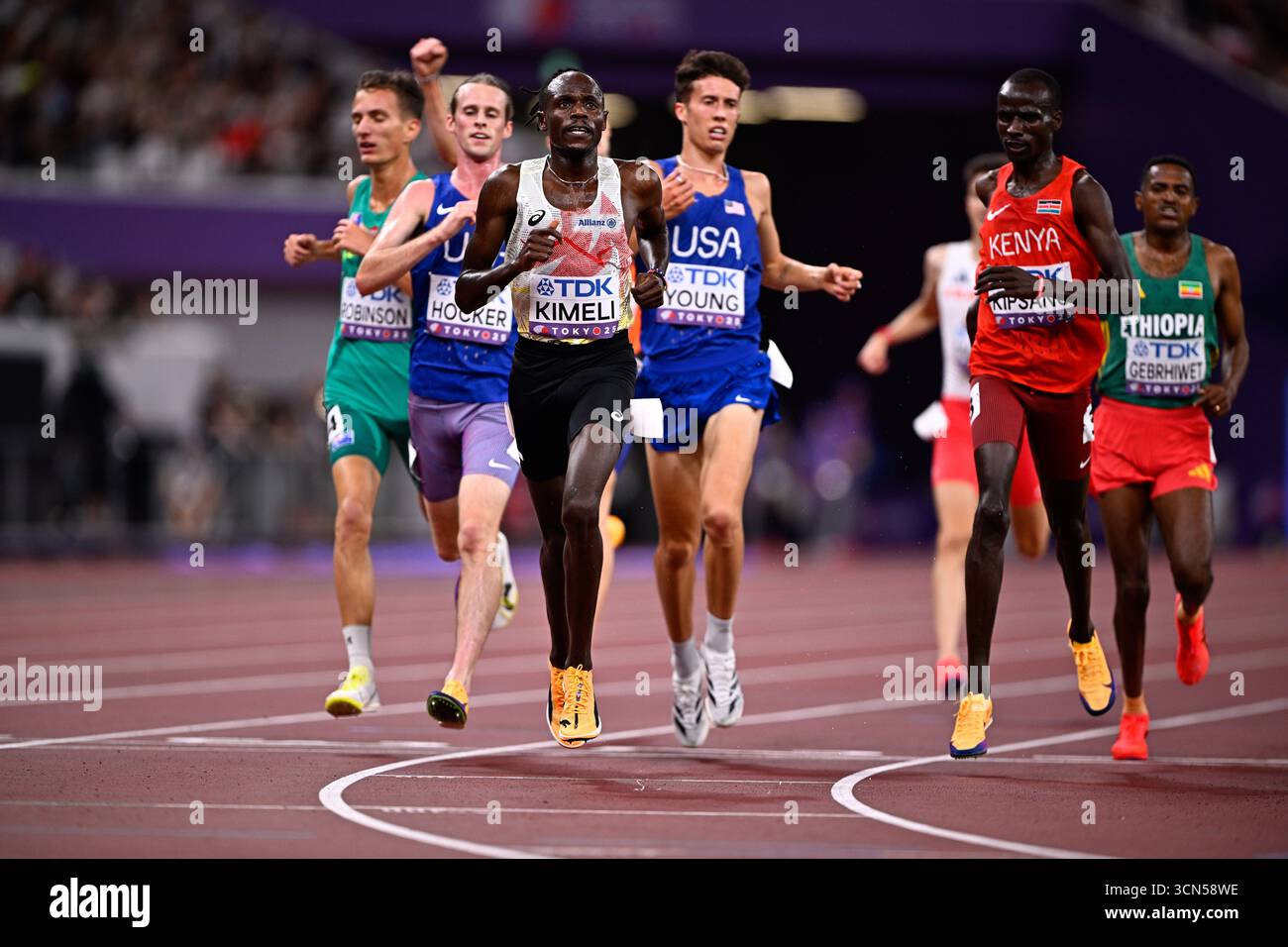 Belgian Isaac Kimeli pictured in action during the heats of the 5000m ...