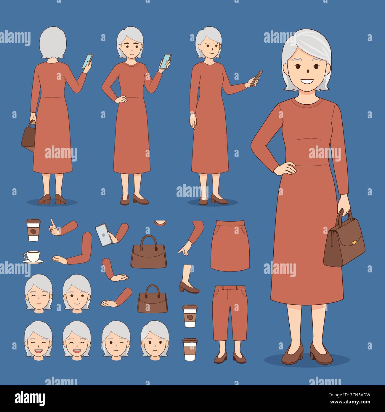 Front view reading glasses on Stock Vector Images - Alamy