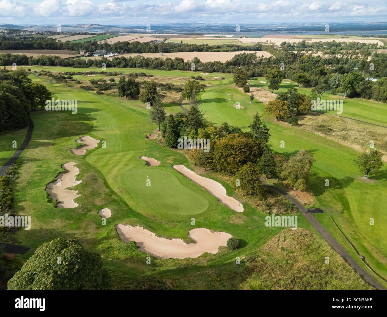 Aerial view of the Duke’s Golf Course at Craigtoun Country Park, St ...