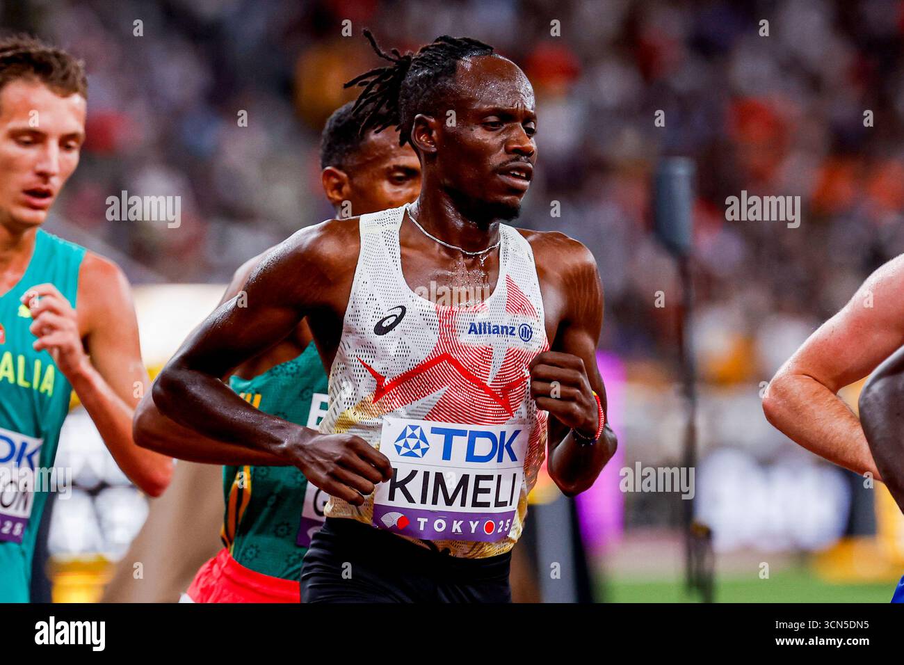 Isaac Kimeli of Belgium during the Men's 5000 Metres during World ...