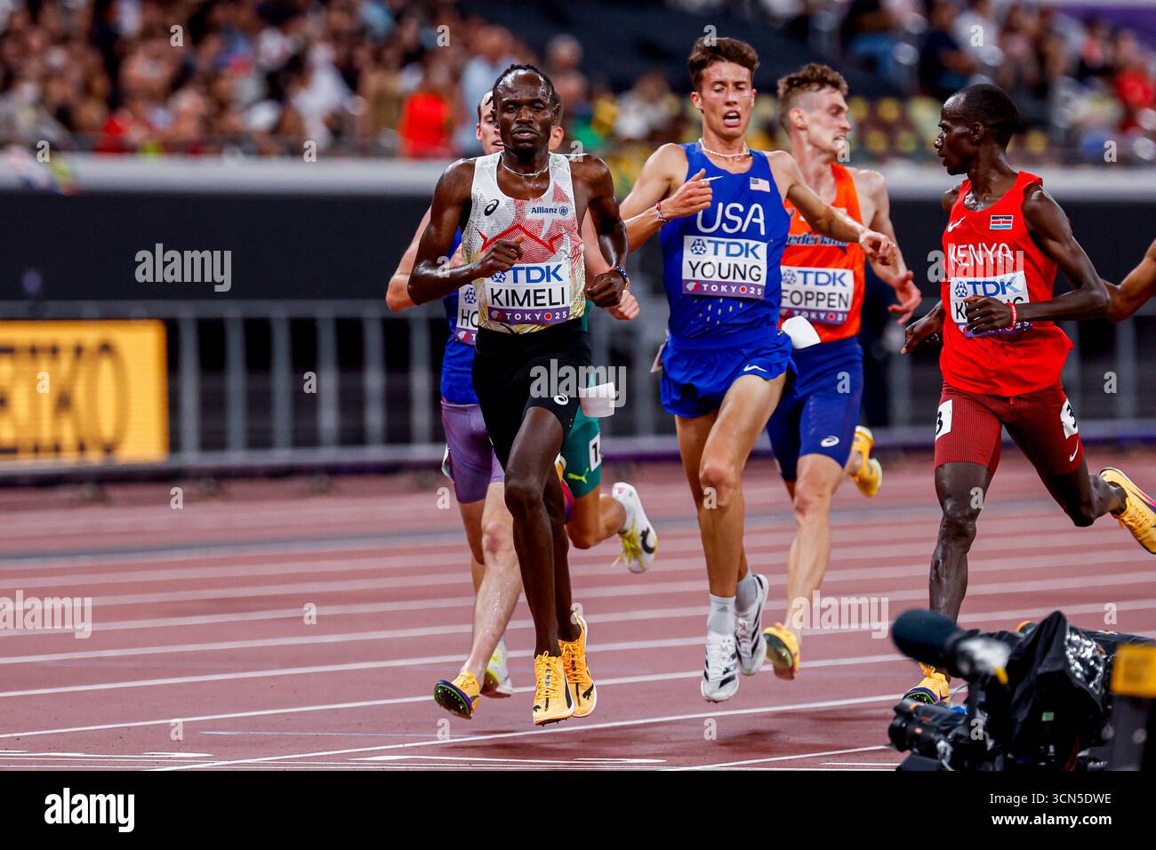 Isaac Kimeli of Belgium during the Men's 5000 Metres during World ...