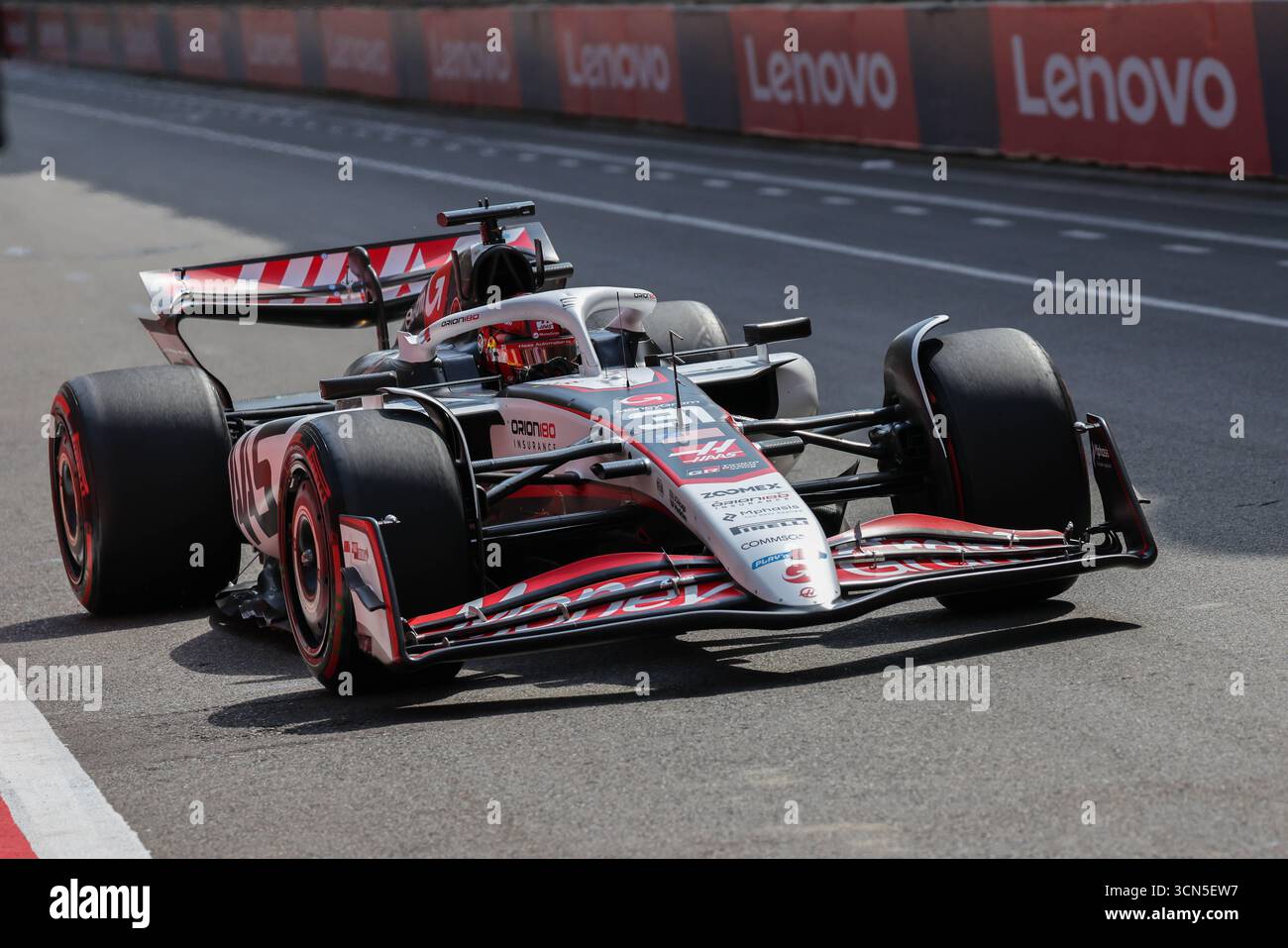 Azerbaijan GP F1 2025 on September 19 2025 at Baku, Azerbaijan - Formula 1 Esteban Ocon Haas ...