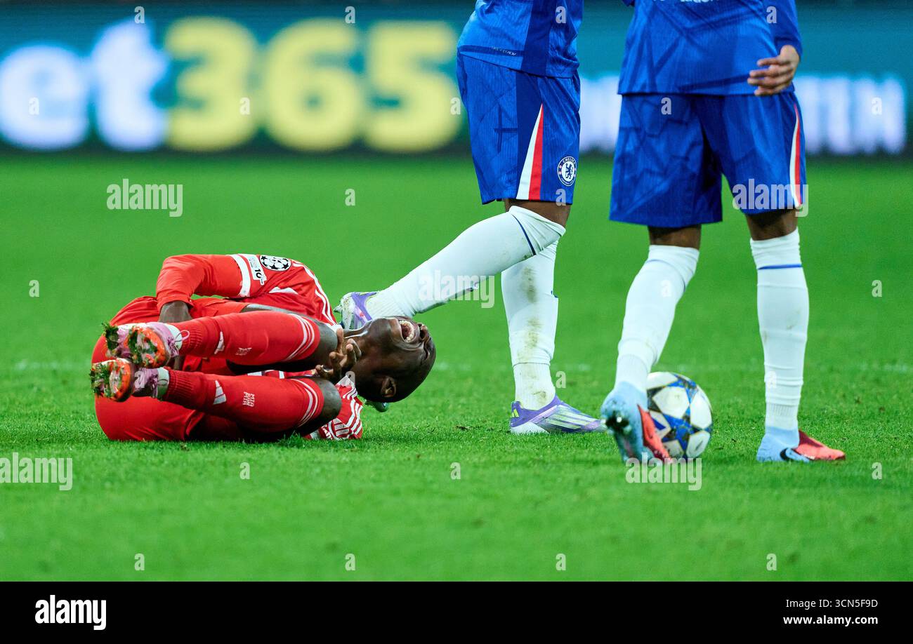 Nicolas Jackson of FC Bayern Muenchen cries in the League Phase ...