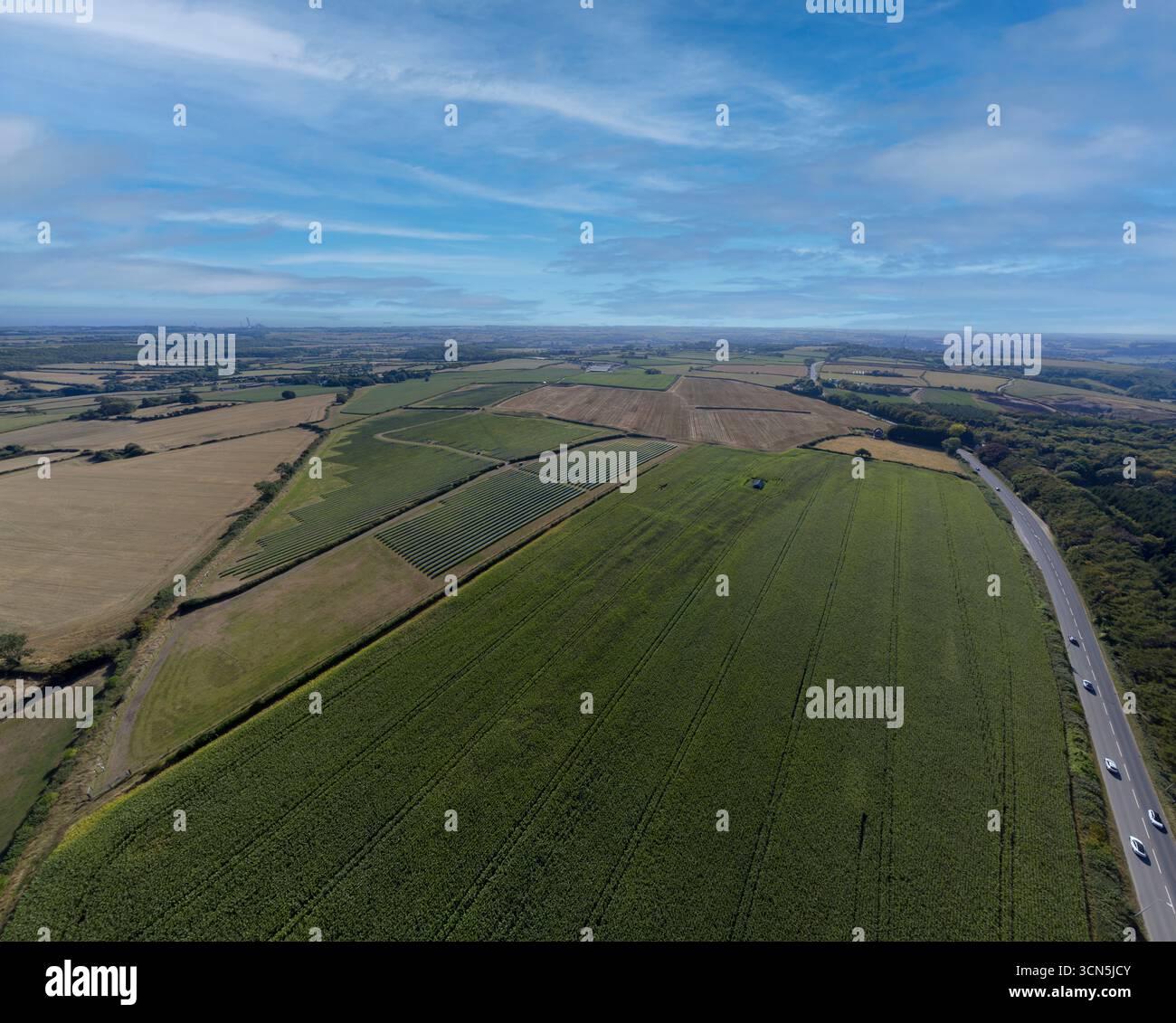 Aerial wide angle vale hi-res stock photography and images - Alamy