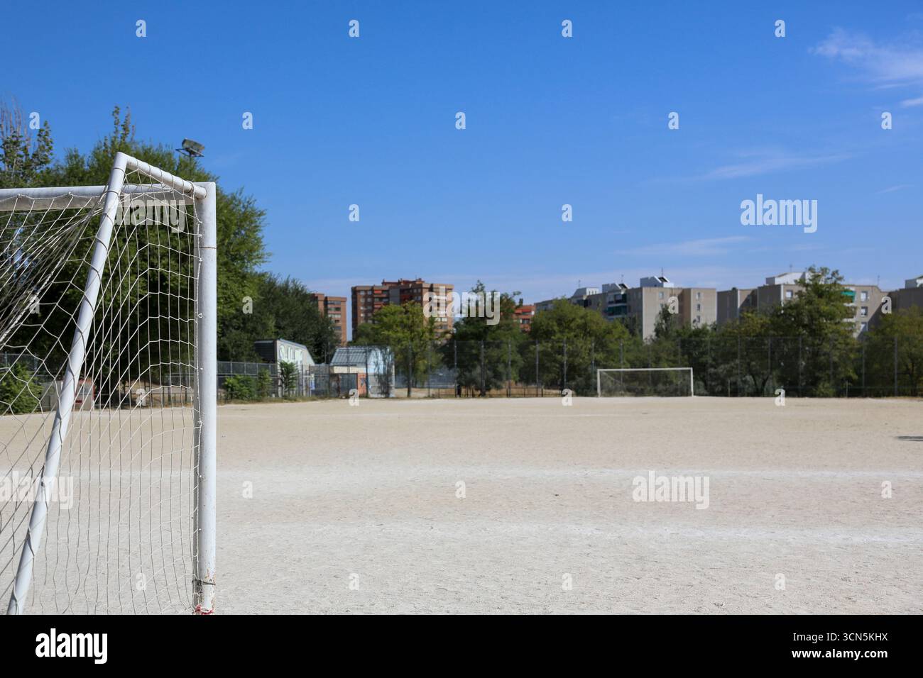 A dirt soccer field located in the Carabanchel neighborhood. You can ...
