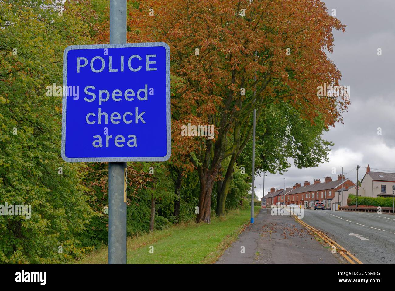 Speed Camera warning signs in urban areas Stock Photo - Alamy