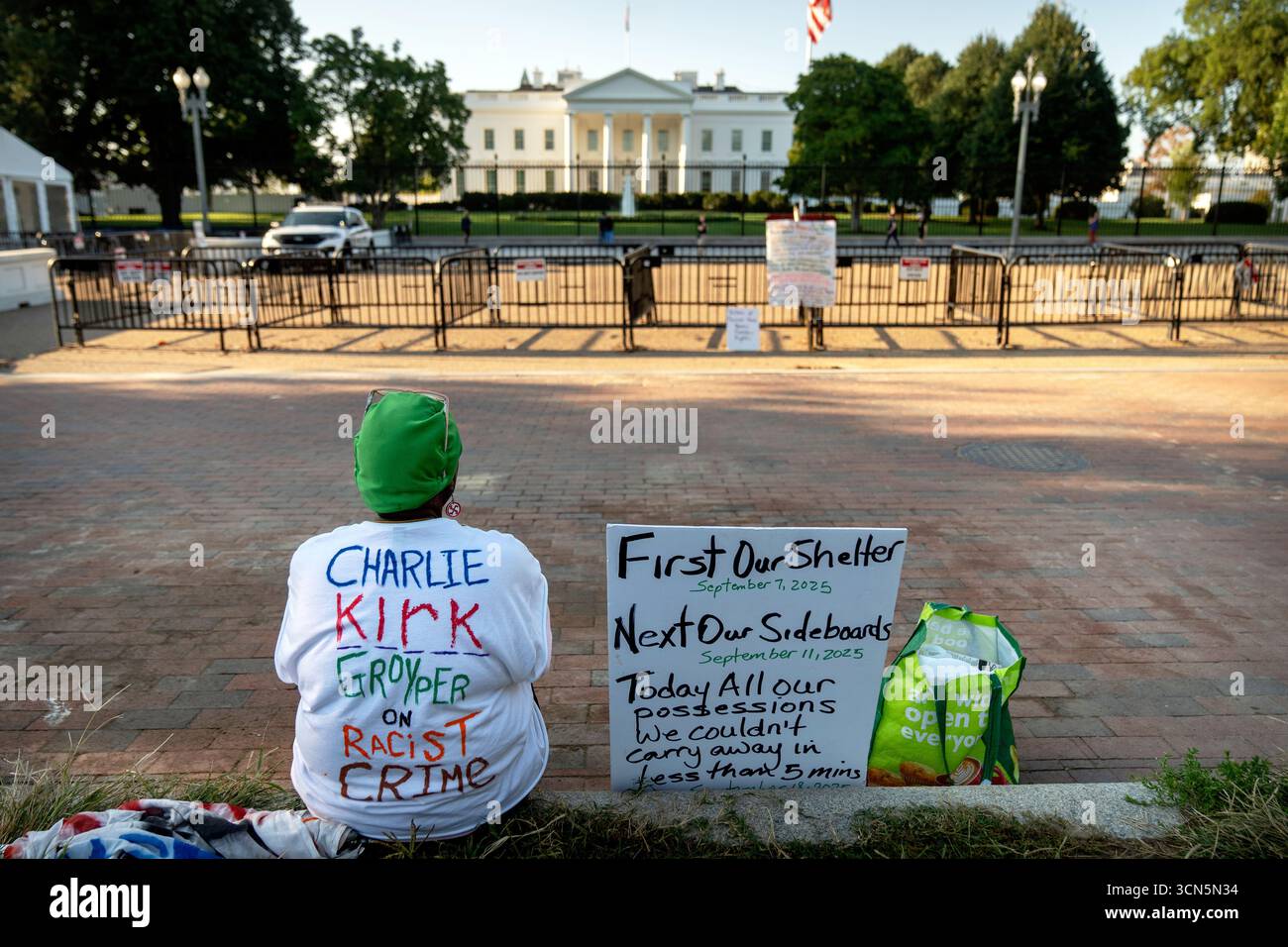 Nadine Siler of Waldorf, Md., sits on the site of a long-running ...