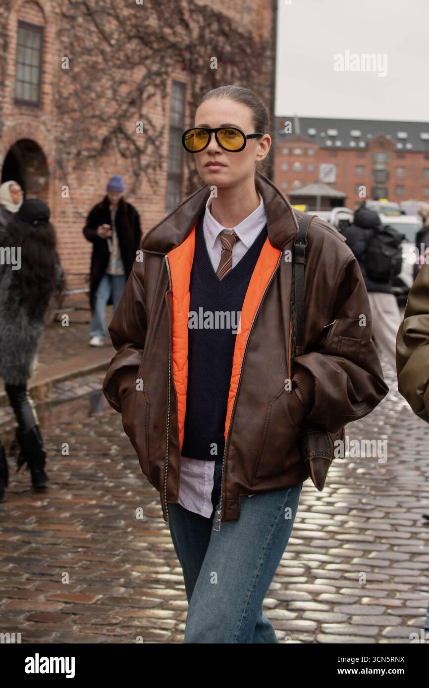 Allyson Shiffman arriving at Copenhagen Fashion week 2025 Stock Photo ...
