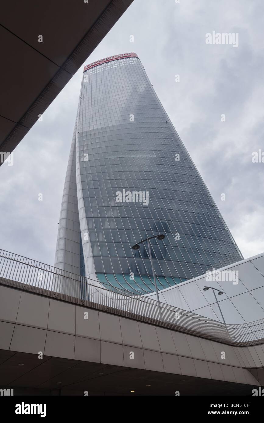 Skyscraper Generali Tower headquarters of the Generali Group offices in ...