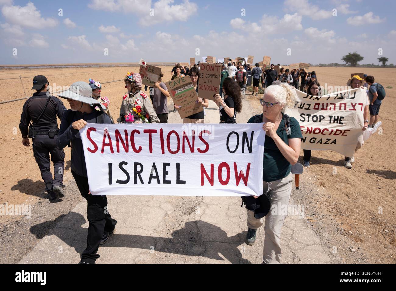 Activists take part in a protest against the war in the Gaza Strip, as ...
