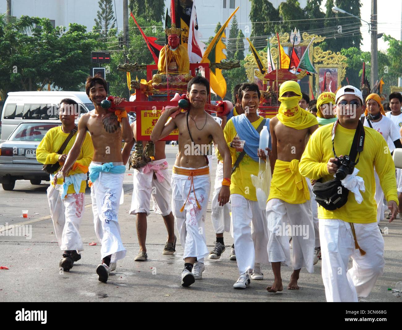 Shaman mediums thai people pilgrim join merit rite ritual medium ...
