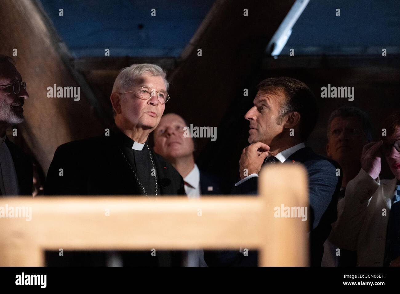 Archbishop of Paris Laurent Ulrich accompany France s President ...