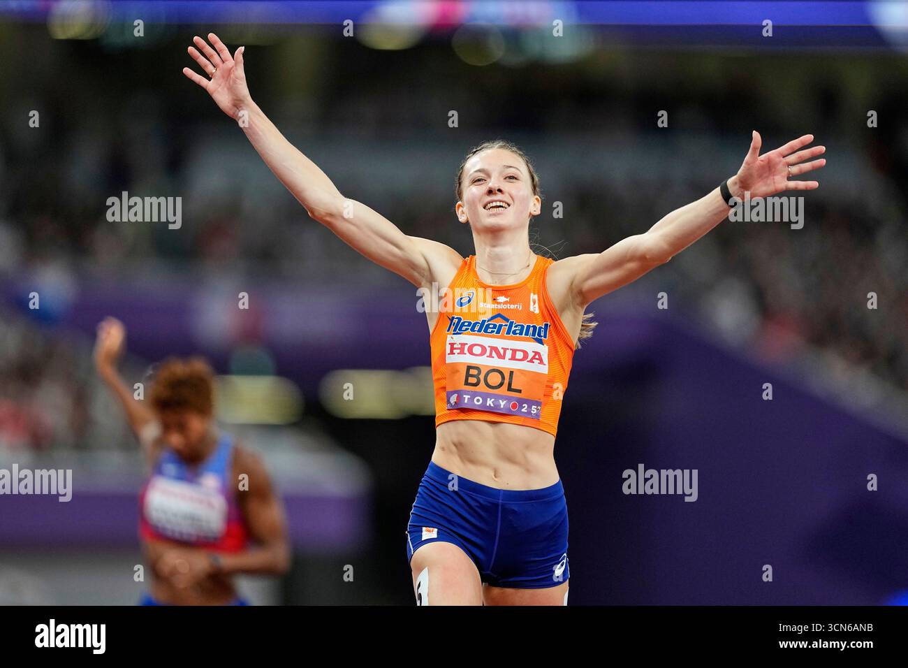 Netherlands' Femke Bol wins the gold medal in the women's 400 meters ...