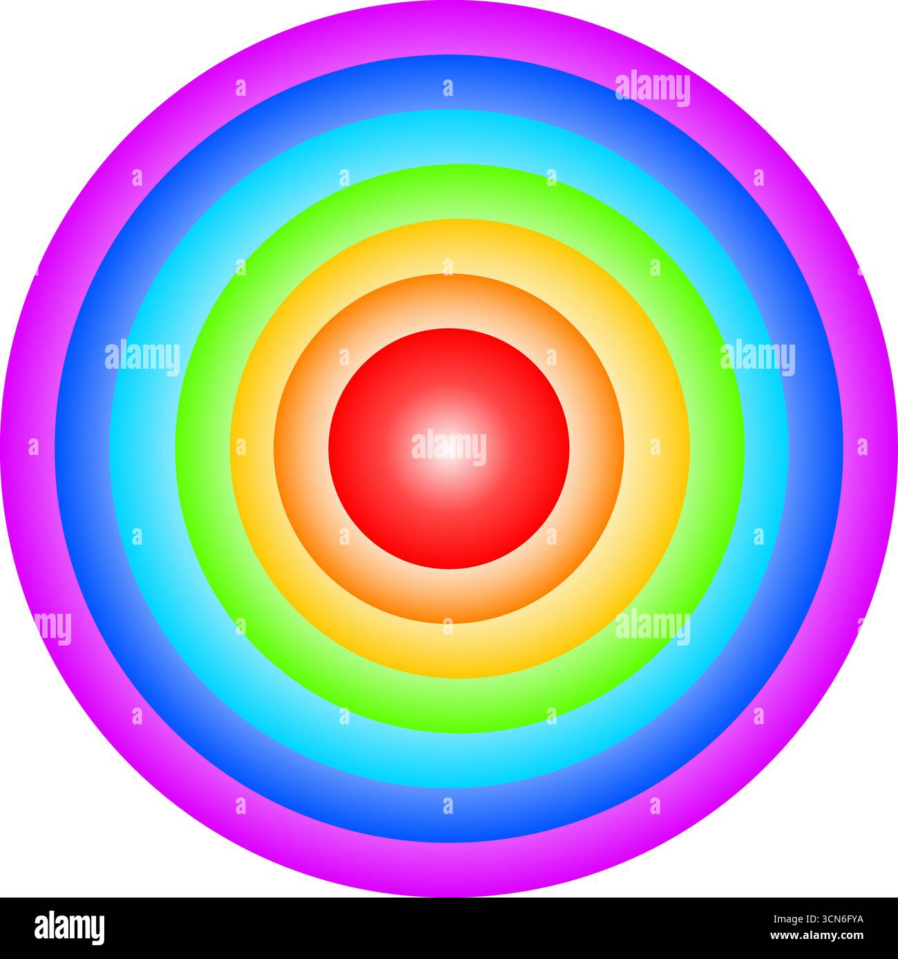 Circular rainbow gradient background. Vector illustration Stock Vector ...