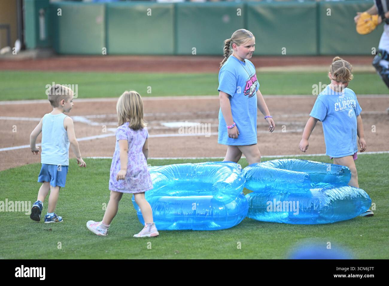 September 18, 2025: Children play Musical Chairs in between innings in ...