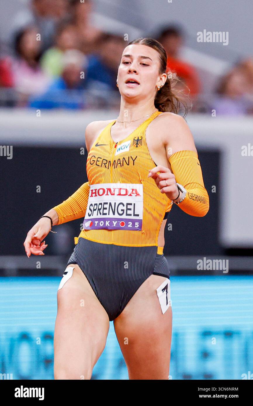 Sandrina Sprengel of Germany during the Heptathlon Women's 200 Metres ...