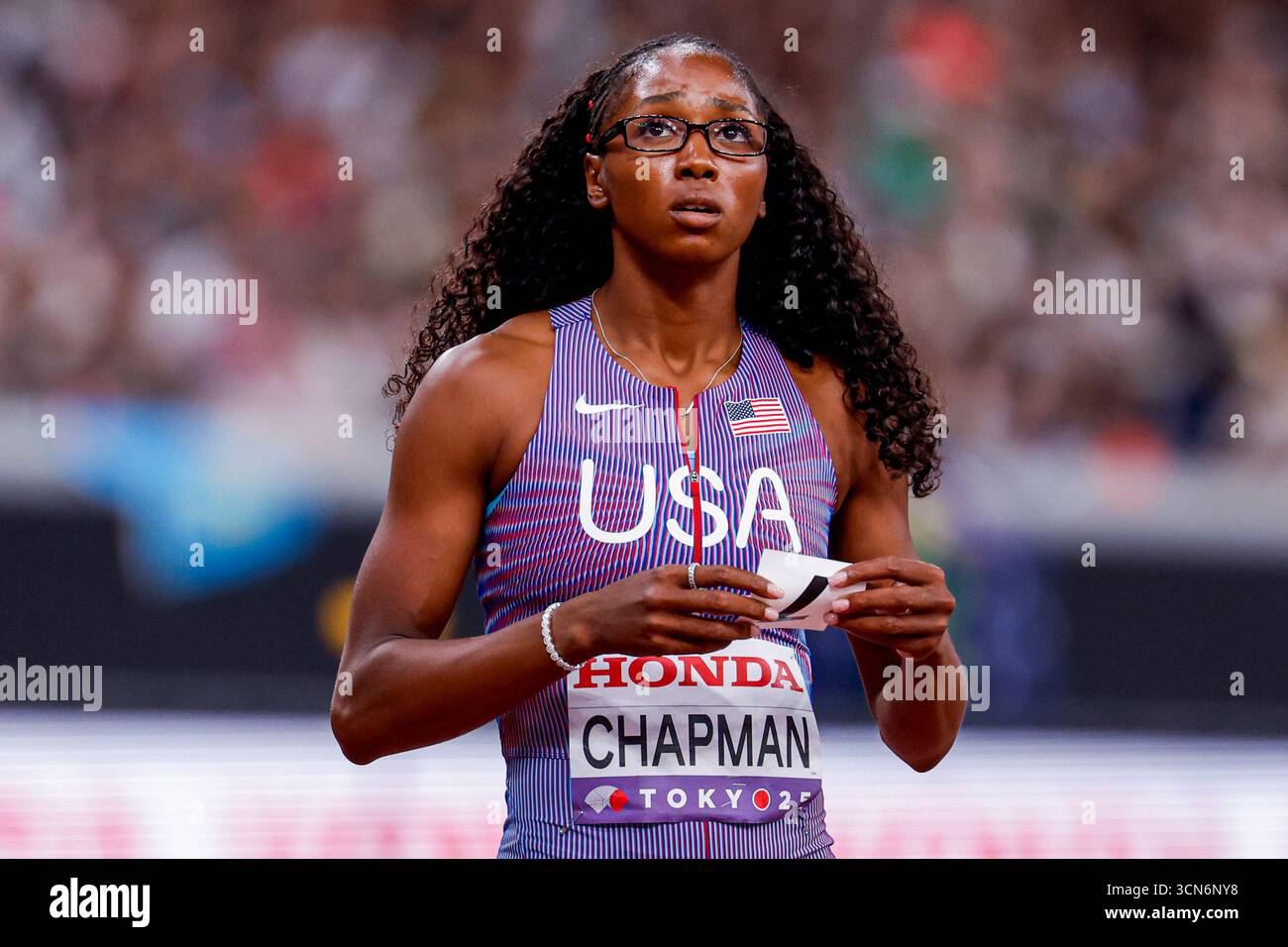 Timara Chapman of United States of America during the Heptathlon Women ...