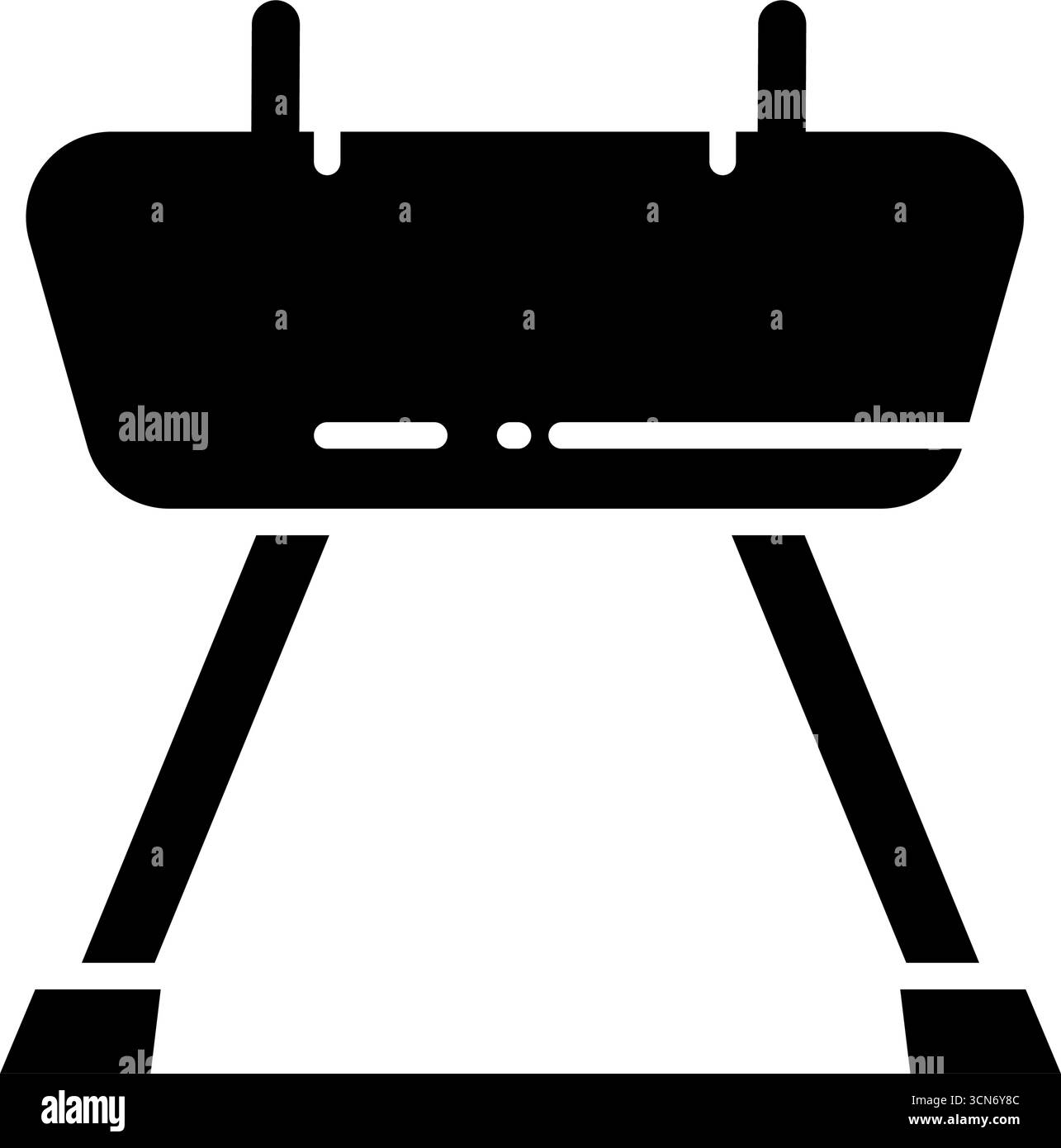 Pommel horse gymnastics Stock Vector Images - Alamy